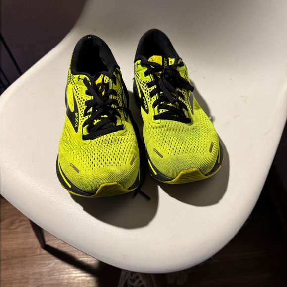 Brooks | Shoes | Brooks Bright Yellow Running Shoes With Black Details ...